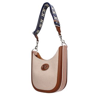 Valentino Garavani Mens Beige Fabric Crossbody Bag