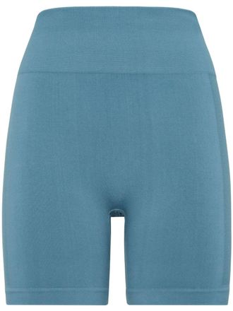 Plein Sport short cycliste &agrave; bande logo - Bleu
