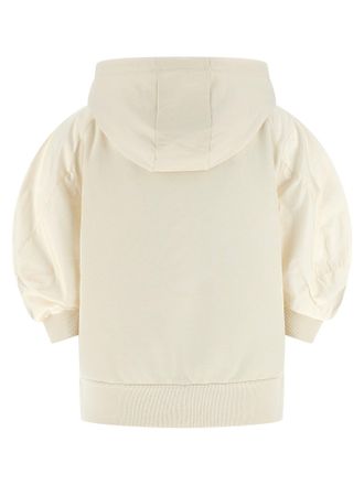Moncler Puffed Nylon Raglan Hoodie - Cream