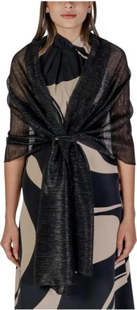 Rinascimento Femme, Accessoires, Noir, Taille: ONE Size Ch&acirc;le Pliss&eacute; M&eacute;tallis&eacute;