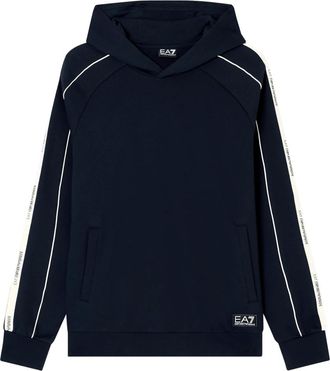 Emporio Armani Emporio Armani Ea7, Homme, Sweatshirts et sweats à capuche, Bleu, Taille: L Logo Series Hooded SweaT-shirt