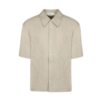 S&eacute;fr Dao Kurzarmhemd - - Shirts - Herren - Beige - XL