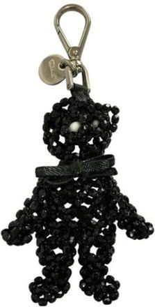 Prada Porte-cl&eacute;s en toile Pre-owned - Femme - Pre-owned - Noir - Taille: ONE Size