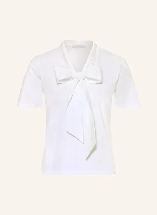 Rich & Royal Blusenshirt Mit Schluppe weiss