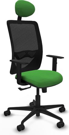 Piqueras y Crespo Sch&ouml;ner Schreibtischstuhl Zulema mit 1D-Armen, h&ouml;henverstellbarer Lendenwirbelst&uuml;tze und festem Kopfteil, ausgestattet mit 3 Positionen und Schneidsch