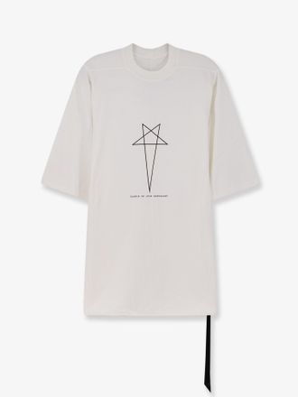 Rick Owens Cotton T-shirt with logo on the front - DRKSHDW - gender_Man