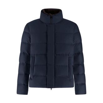 Herno Blaue Gesteppte Daunenjacke - - Jackets - Herren - Blau - L