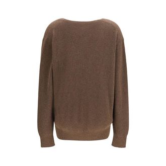 The Row Womens Brown Cotton Sweatshirt Clothing