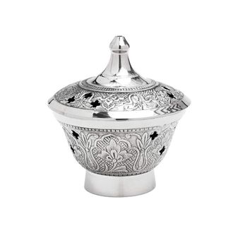 NKlaus R&auml;ucherschale 10cm R&auml;ucherschale f&uuml;r Weihrauch R&auml;ucherwerk R&auml;uchermischung antik R&auml;ucherzubeh&ouml;r Messing Dekoration Handarbeit 2842