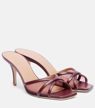 Malone Souliers Mules Perla 70 en cuir