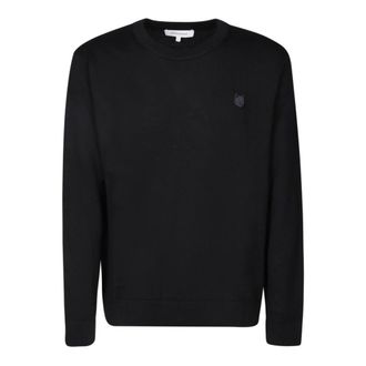 Maison Kitsun&eacute; Schwarze Strickware Aw23 - - Knitwear - Herren - Schwarzk - S