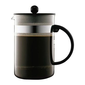 Bodum 1582-01 - Bistro Nouveau - Cafetière à Piston 12 Tasses - 1,5 L - Noir
