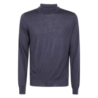 FILIPPO DE LAURENTIIS Pull Col Montant Fausse Tortue - Homme - Pulls - Bleu - Taille: 5XL