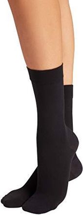 Wolford Cotton Socks Chaussettes, Noir (7005), S Femme