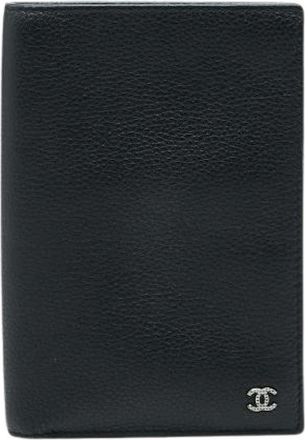 Chanel Portefeuille Pre-owned en cuir Coco Mark - Femme - Pre-owned - Noir - Taille: ONE Size