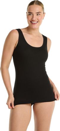 Ten Cate Basics Damen Unterhemden, Gr&ouml;&szlig;e 4XL, Tank Top Damen aus Bio-Baumwolle mit Stretch - Tr&auml;gertop, Atmungsaktiv, Weich & Bequem, Schwarz