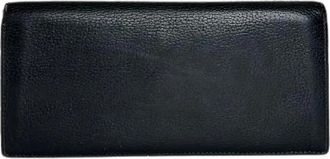 Loewe Portefeuille long en cuir grain&eacute; Pre-owned - Femme - Pre-owned - Noir - Taille: ONE Size