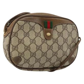 Gucci Sac bandouli&egrave;re en toile Pre-owned - Femme - Pre-owned - Beige - Taille: ONE Size