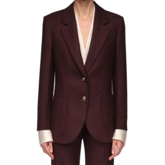 Victoria Beckham Woll-Sakko mit Einreiher - - Jackets - Damen - Lila - M