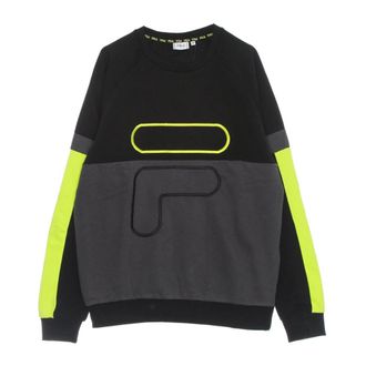 Fila Blockierter Crew Sweatshirt Leichter Fr&uuml;hlingsstil - - Sweatshirts & Hoodies - Herren - Mehrfarbig - XL