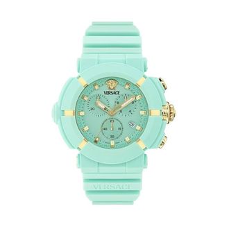 Versace Analog Chronograph Watch - - Accessories - Herren - Blau - ONE SIZE