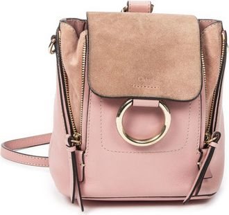 Chlo&eacute; Crossbody Bags - Small Faye Backpack - Gr. unisize - in Rosa - f&uuml;r Damen