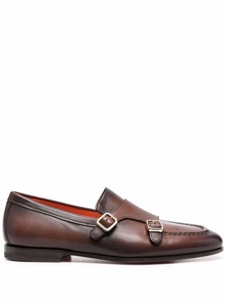 Santoni Carlos Monk-Schuhe - Braun