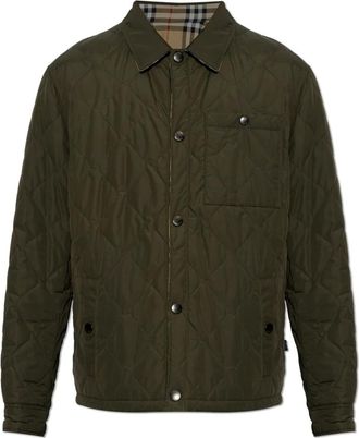 Burberry Veste matelass&eacute;e Brighton - Homme - Vestes - Vert - Taille: S