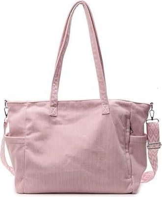 Generic Sac &agrave; main en velours c&ocirc;tel&eacute;, sac pour femmes avec bandouli&egrave;re r&eacute;glable, sacs crois&eacute; avec pochette pour universit&eacute;, travail, voyage, shopping, vacance
