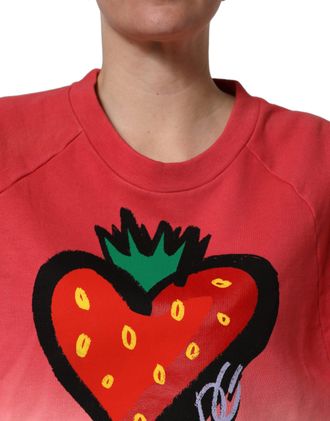 Dolce & Gabbana Strawberry Print Sweatshirt - Pink