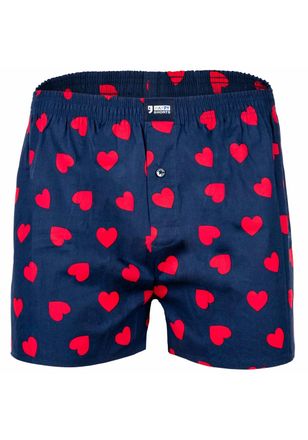 Happyshorts Boxershorts HAPPY SHORTS Web-Boxershorts 1er Pack, Herren, Gr. XL, mouse with hearts, Obermaterial: 100% Baumwolle CO., Unterhosen