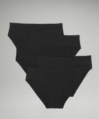 lululemon InvisiWear Bikini-Unterw&auml;sche mit mittelhohem Bund 5er-Pack f&uuml;r Frauen - Gr&ouml;&szlig;e 2XL in Black