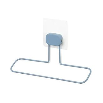 Compactor Handtuchhalter ohne Bohren, selbstklebend und repositionierbar, pulverbeschichtetes Metall, 25,5 x 6 x 16,5 cm, Blau, GRENA Größe M