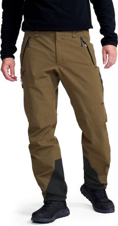 RevolutionRace Cyclone 3L Shell Pants f&uuml;r Herren, wasserdichte Hose mit Recco-Reflektoren zum Wandern, Dark Olive, XL