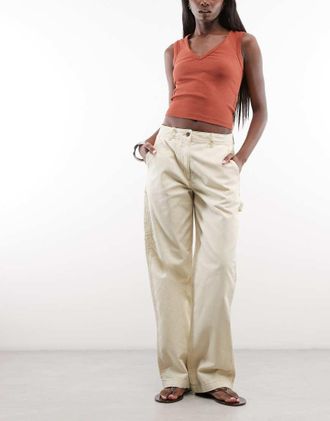 Timberland Pantalon droit en toile - Mastic-Neutral