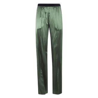 Tom Ford Leather Pantalons - Femme - Pantalons - Vert - Taille: 40 FR