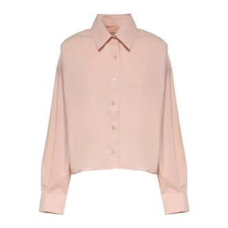 Frankie Shop Femme, Blouses et Chemises, Rose, Taille: 42 FR Chemise Popeline Manches Longues