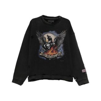 Who Decides War by Ev Bravado Homme, Sweatshirts et sweats à capuche, Gris, Taille: M Moon Pullover