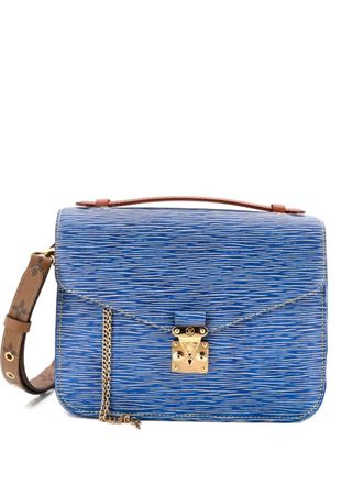 Louis Vuitton Pochette Metis Epi Leather and Reverse Monogram Canvas shoulder bag - Bleu