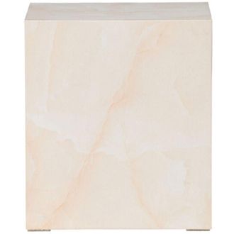 Venture Design Table dappoint carrée effet marbre 40x40cm - Beige - York