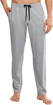 Schiesser Mix & Relax Hose Lang Bas de Pijama, Grau (Mel. 203), 48 Homme
