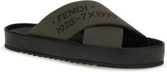 Fendi Double Slide Sandals - Bicolor