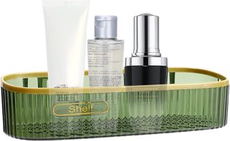 Generico Duschregal-Ecke, selbstklebende Duschablagen, dreieckiges Fliesenregal mit hohlem Boden, ohne Bohren, f&uuml;r K&uuml;che