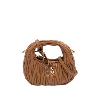 Miu Miu Pre-owned The Wander Mini Bag - Femme - Pre-owned - Brun - Taille: ONE Size