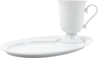 Holst Porzellan MP 160 BT 2-tlg. Porzellan Set Rüdesheimer Kaffeegenuss Weiß 15,5 x 15,5 x 7 cm 1 Set