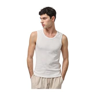 Gianni Lupo Homme, Tops, Blanc, Taille: XL Hauts sans manches