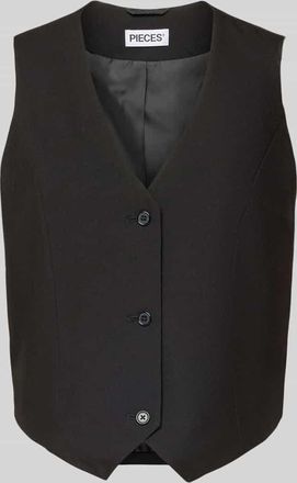 Pieces Regular Fit Anzugweste mit Viskose-Anteil Modell BOSELLA