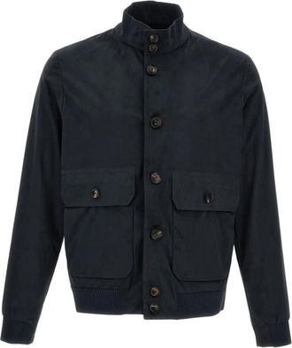 Roberto Ricci Design Micro Velour Jacke - - Jackets - Herren - Blau - M