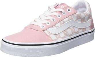 Vans Baskets Ward pour Femme, Vans Logo à Carreaux Rose Blanc, 37 EU