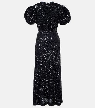 Rotate Robe longue à sequins